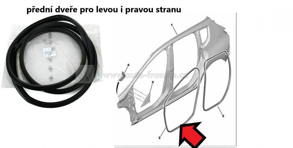 těsnění dveří peugeot 3008/5008 přední levá,pravá 9814855880 :: auto ...