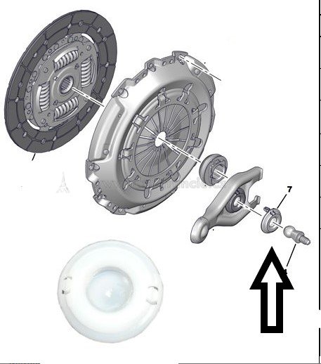 opravná sada vypínací páky spojky citroen,peugeot,9676898980 plast ...